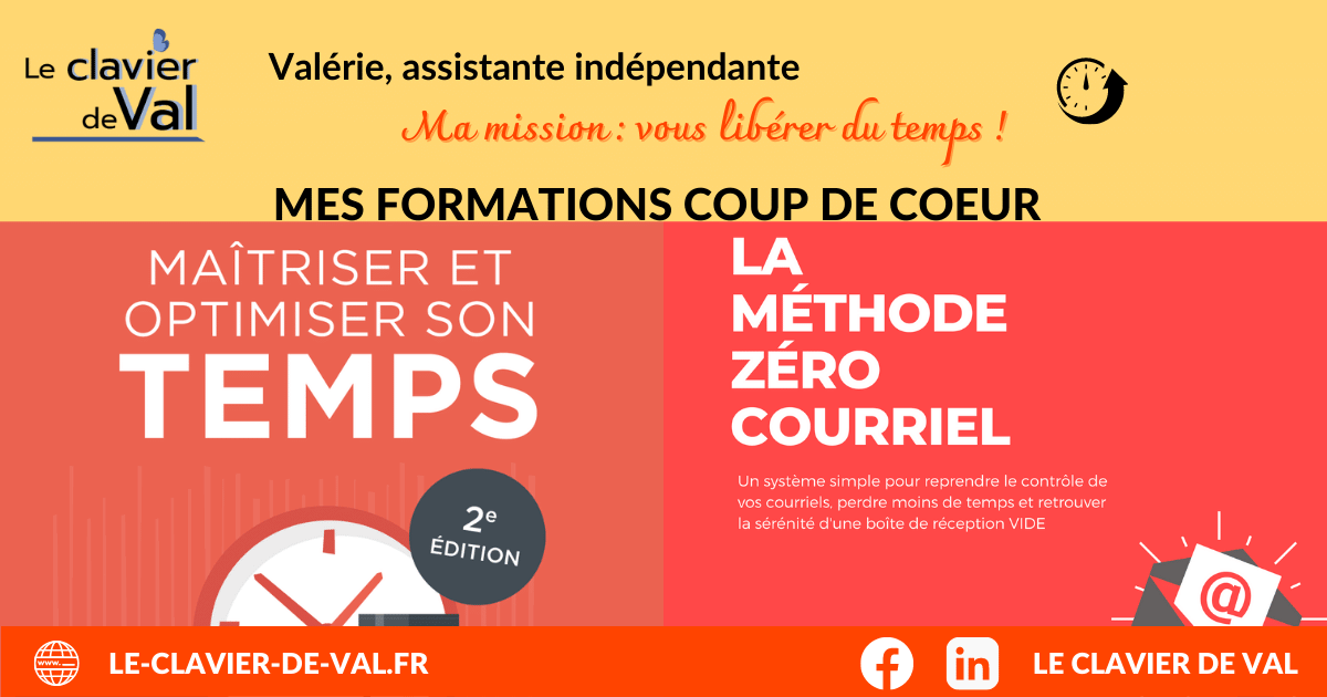Formations en organisation et gestion du temps - Le clavier de Val Formations en organisation et gestion du temps - Le clavier de Val